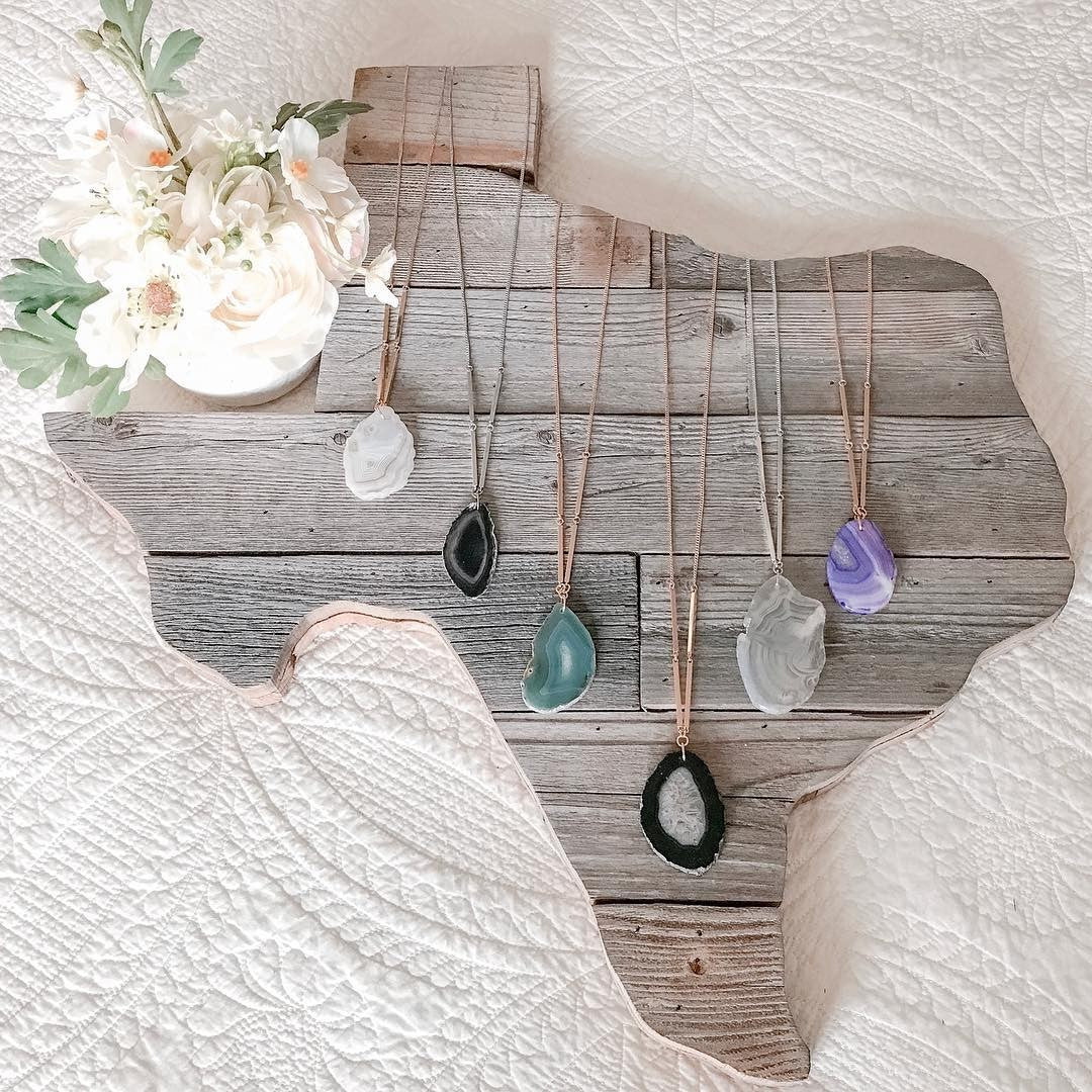 Kinsley Armelle Silver Slate Necklace – Hadley Ashley's Boutique